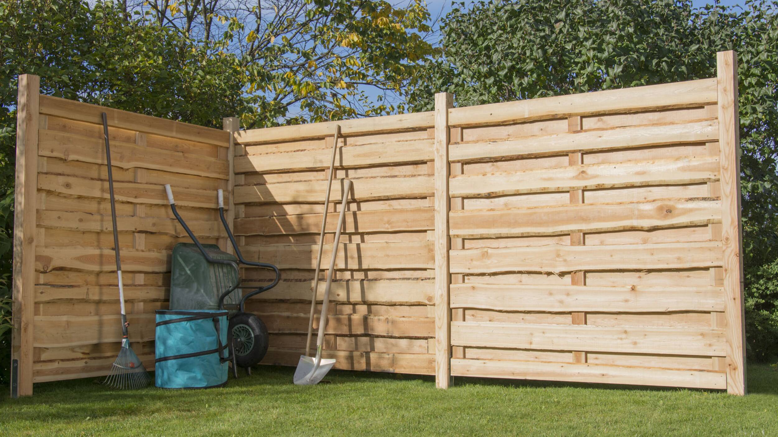 Holz Sichtschutz Western