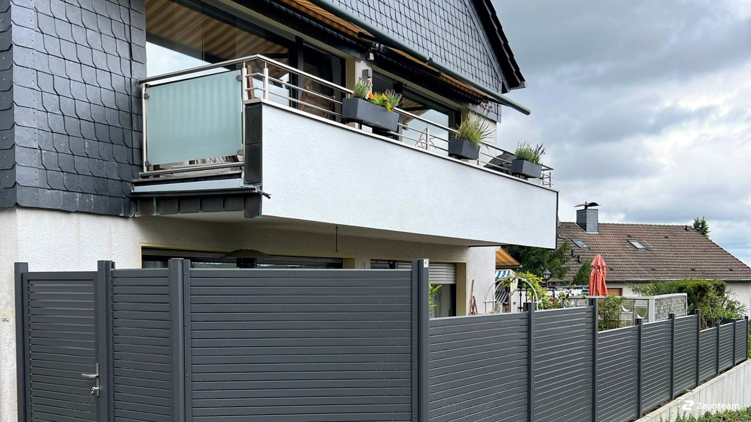 Zaunteam | Alu Varioprofil Rhombus einbetoniert, 58452 Witten