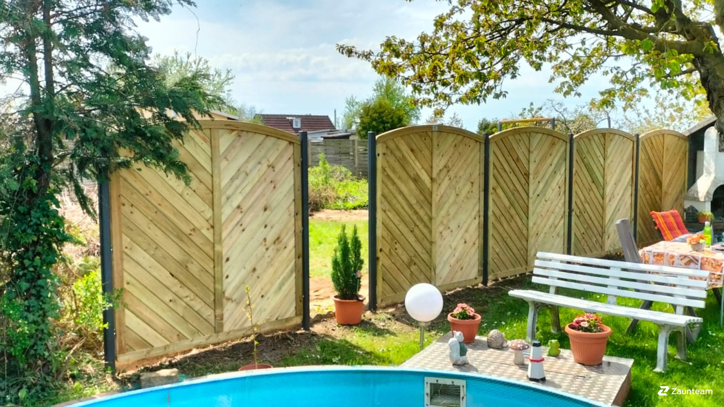 Sichtschutz aus Holz - Fribourg von Zaunteam