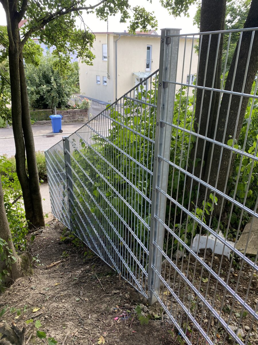 Zaunteam | Doppelstabmatten schwer verzinkt mit Pfosten 40x60 verzinkt ...